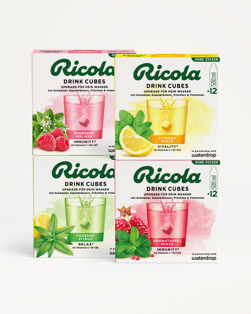 Shoppe unsere neuen waterdrop® x Ricola Sorten | waterdrop®